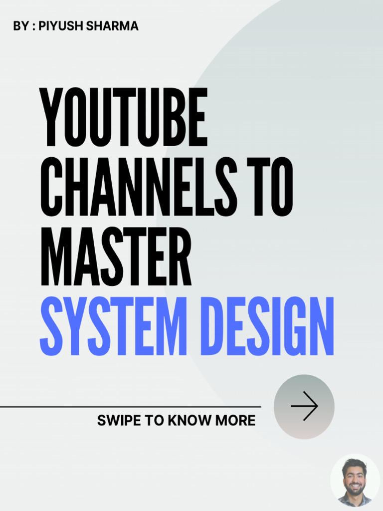 YouTube Channels To Master System Design | PDF