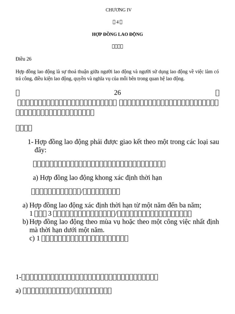 DỊCH VIẾT-NGƯỢC-hop dong lao dong (Autosaved) 1 (AutoRecovered) | PDF