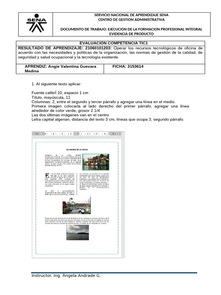 EVALUACIÓN 9 TIC1 | PDF | Colombia