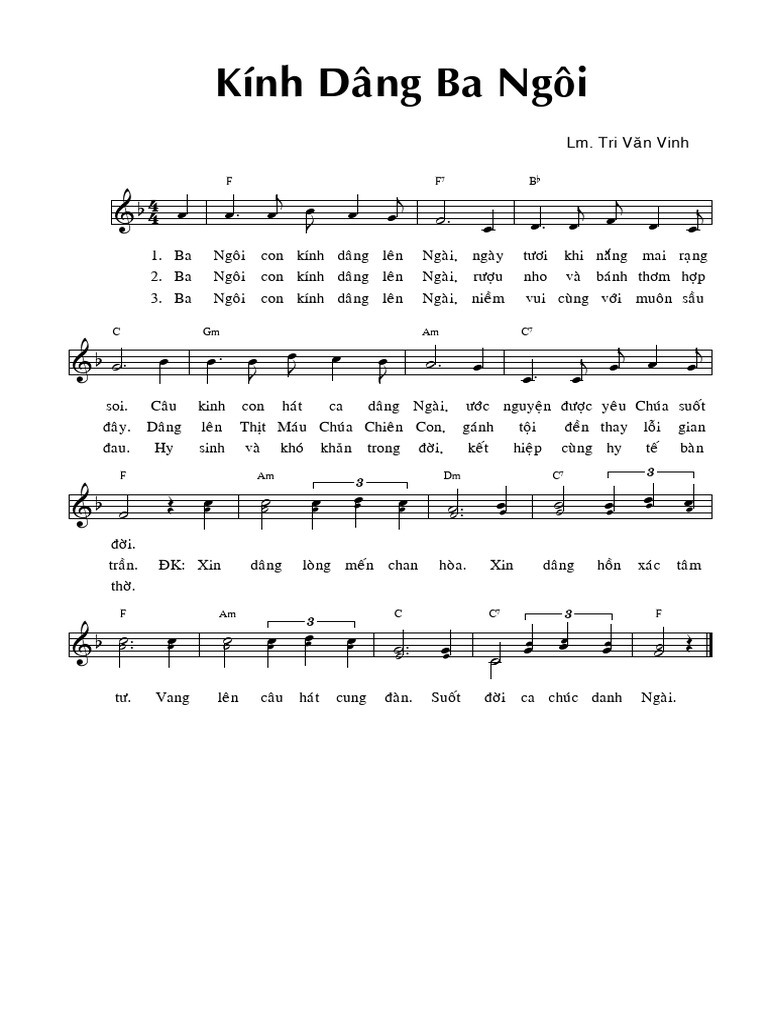 Kinh Dang Ba Ngoi | PDF