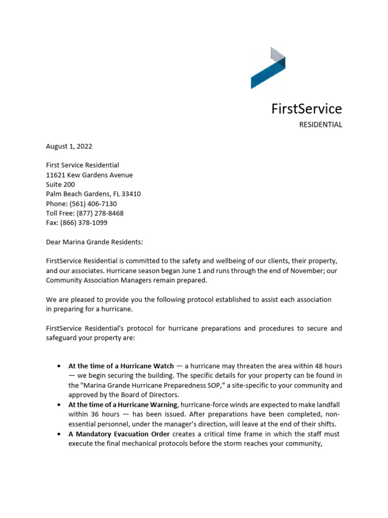 Hurricane Letter FSR V2 2 | PDF | Tropical Cyclones | Meteorology