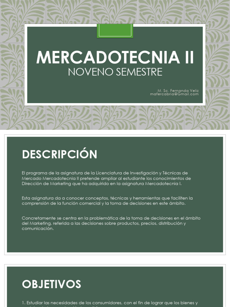 Clase+1+MK+2+15 02 2025 | PDF | Marketing | Producto (Negocio)