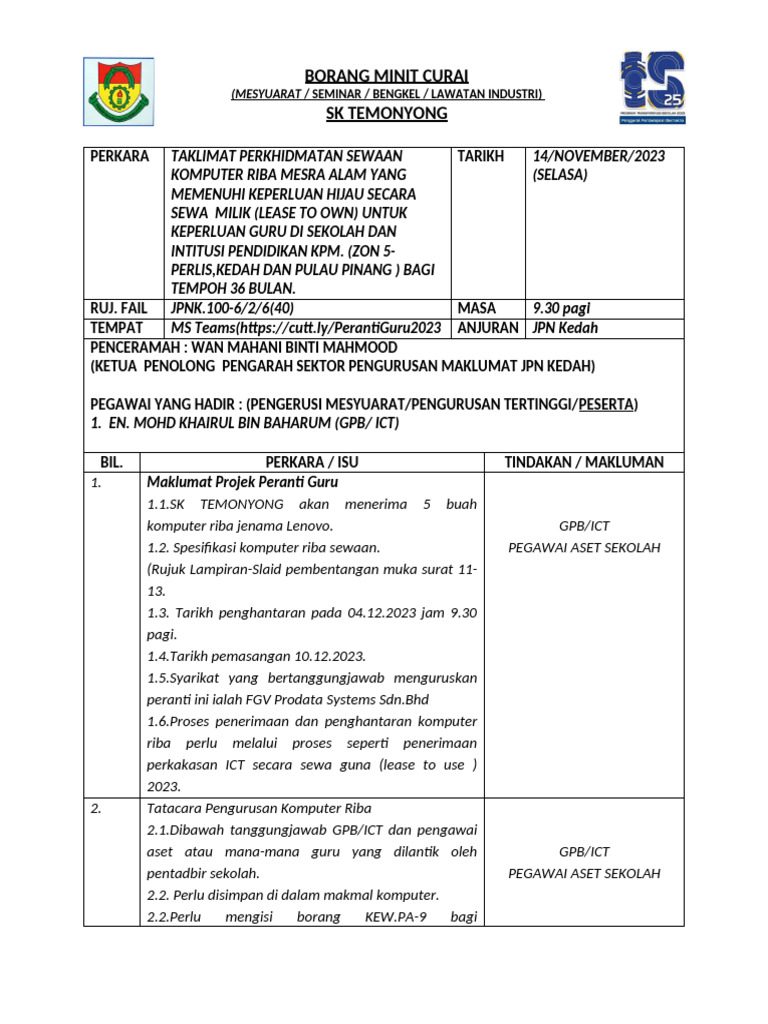 Minit Curai DCS 2021 | PDF