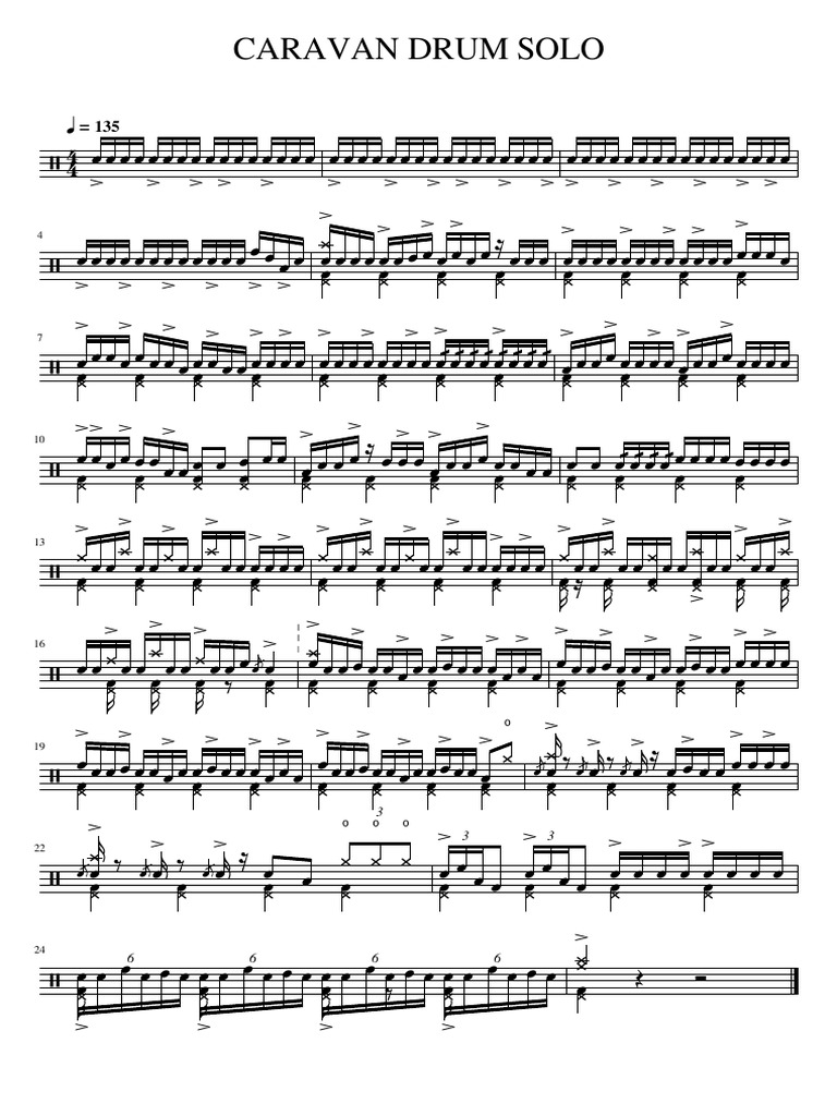 Caravan Drum Solo | PDF