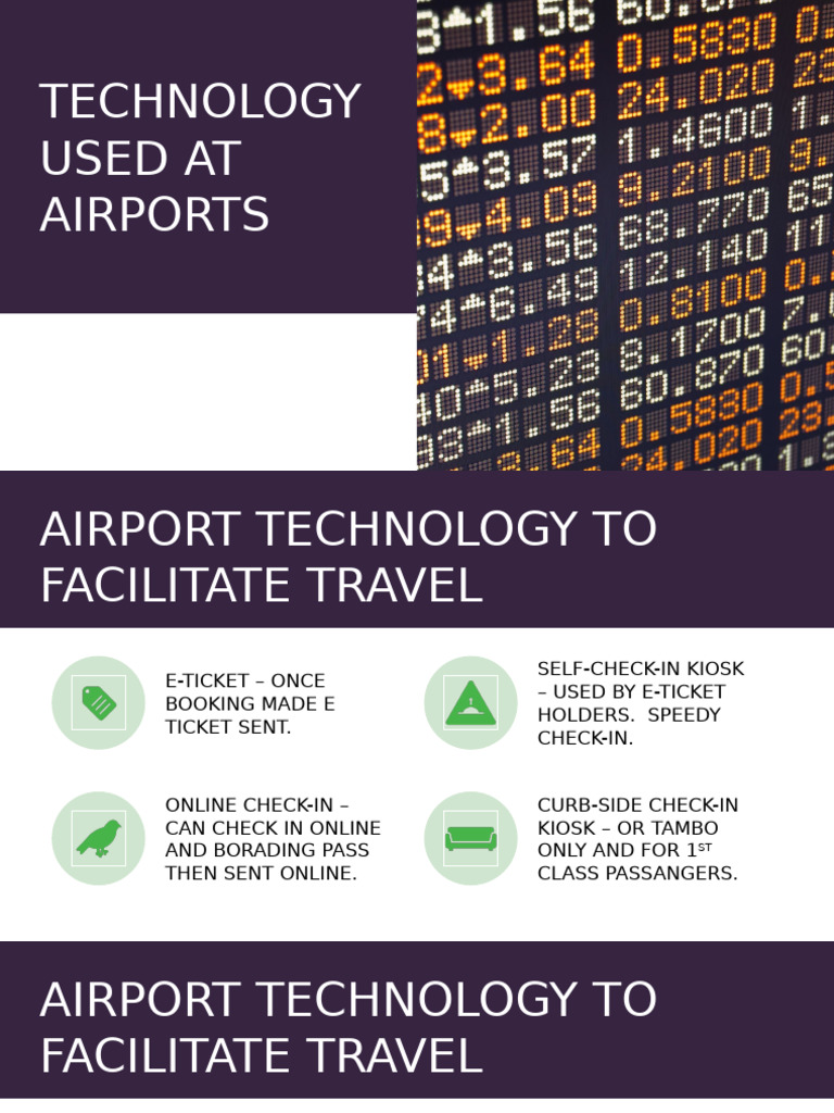 Technology Used at Airports | PDF