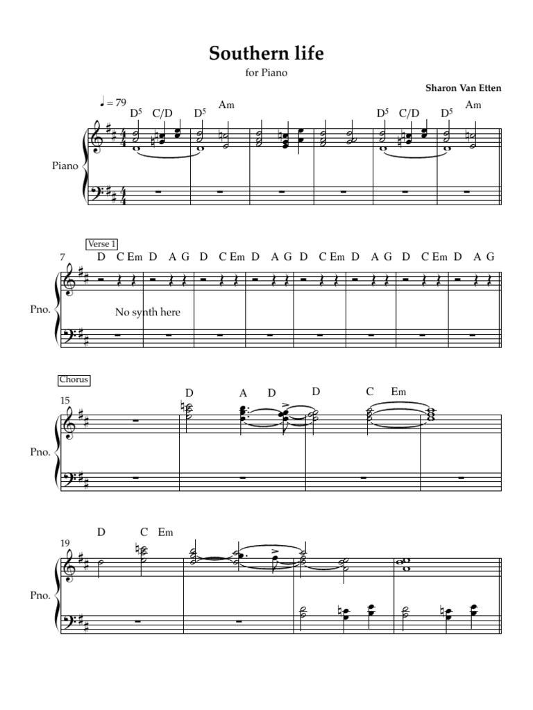 Southern Life - Full Score | PDF