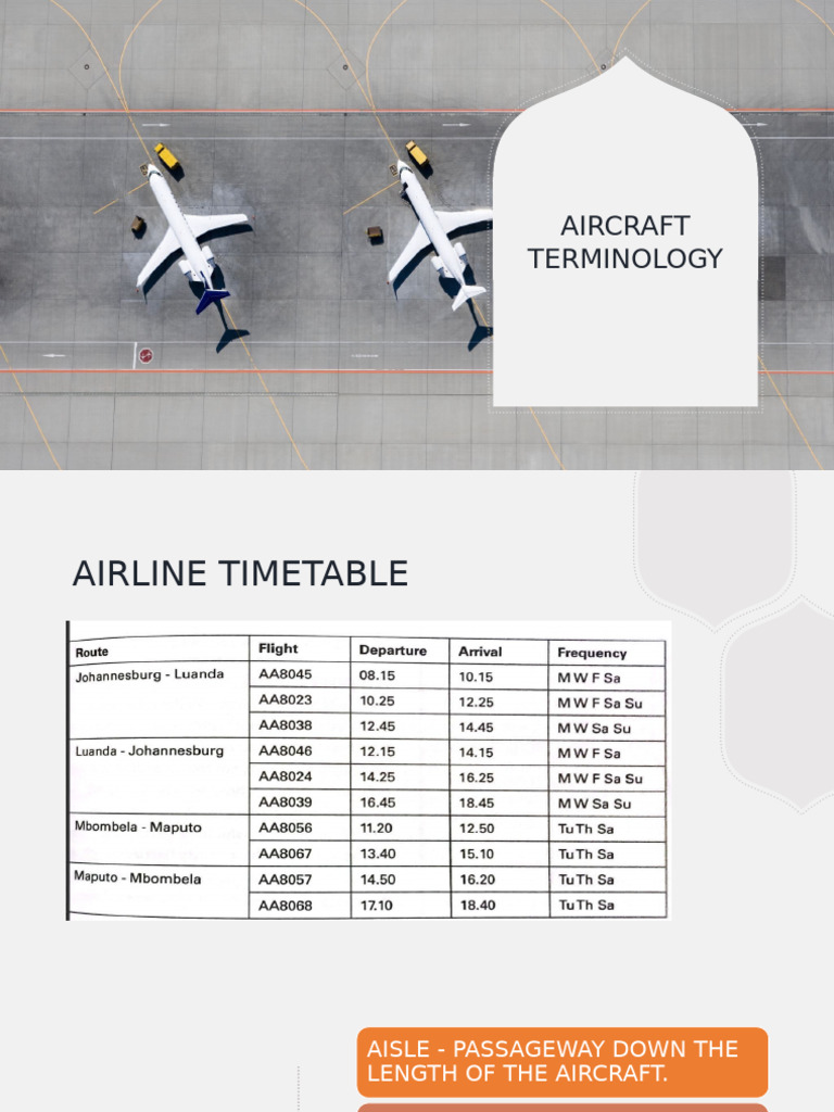 Aircraft Terminology | PDF