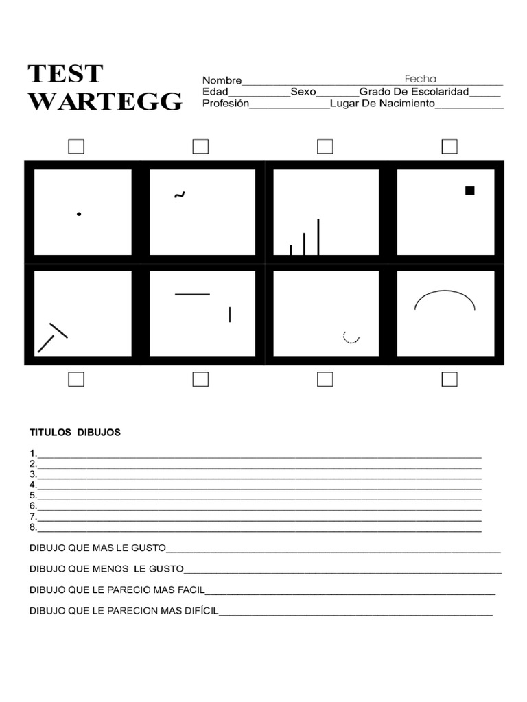 Test de Wartegg | PDF