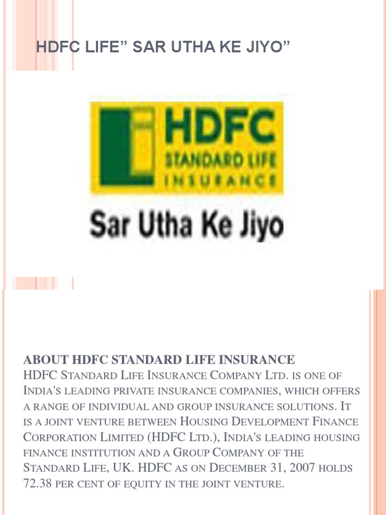 HDFC Life | PDF | Brand | Marketing