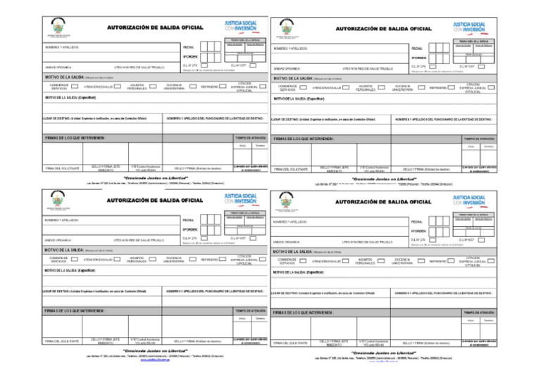 PAPELETAS Salida | PDF