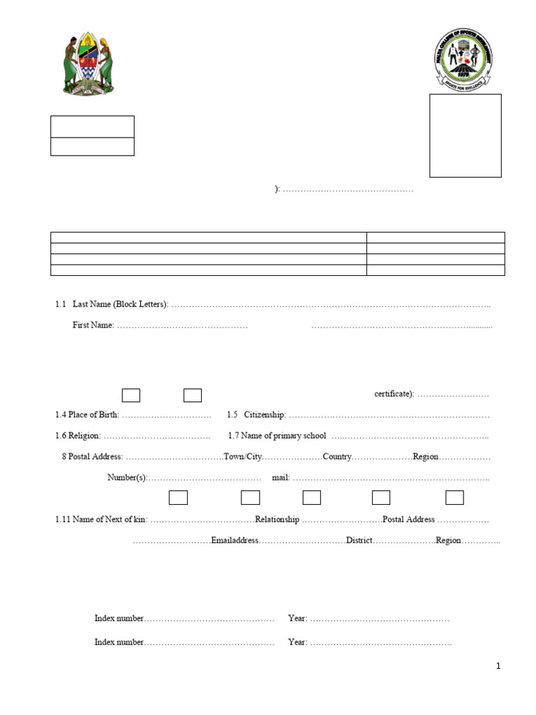En1597305959-Application Form Malya | PDF | Diploma | Educational Stages