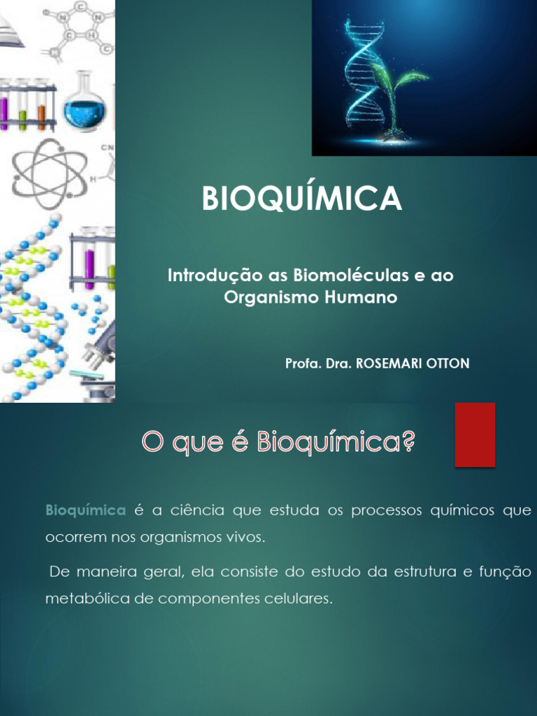 Introdução à Bioquímica e Biomoléculas | PDF | Bioquímica | Química