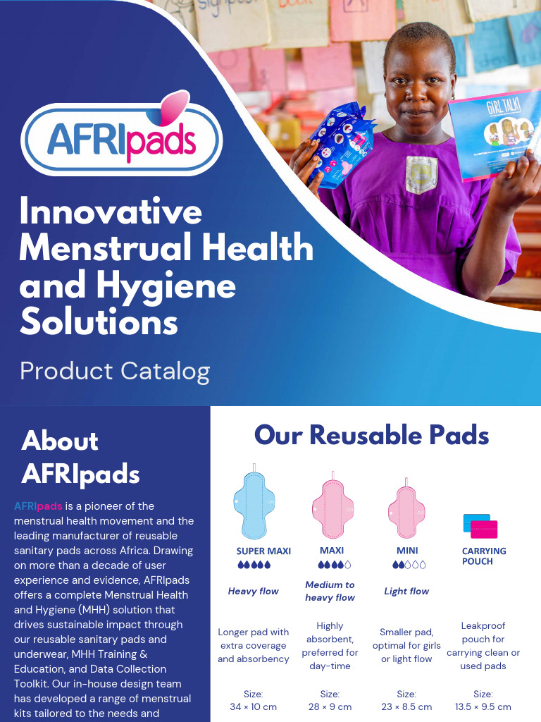AFRIpads Product Catalog | PDF | Hygiene