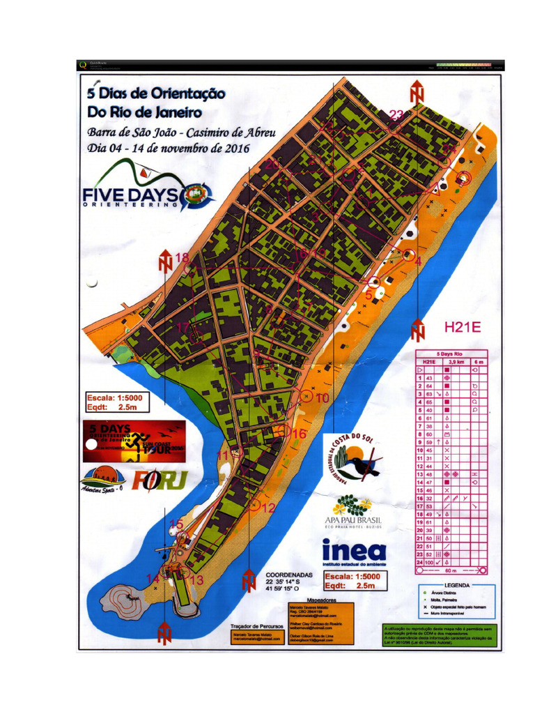 Mapa corrida de orientação Barrade São João | PDF