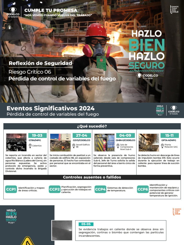 Pérdida de Control de Variables Del Fuego | PDF