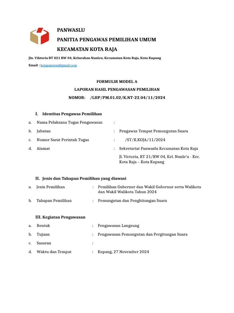Form A 27 November 2024 Tps 05 Kuanino | PDF