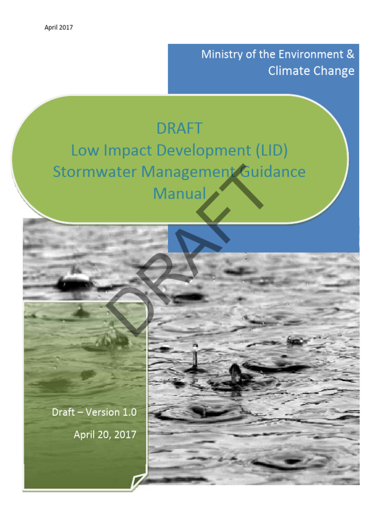 7 Draft Moecc Lid SWM Manual | PDF | Stormwater | Surface Runoff