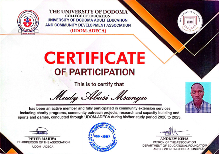 Certificateofparticipation | PDF