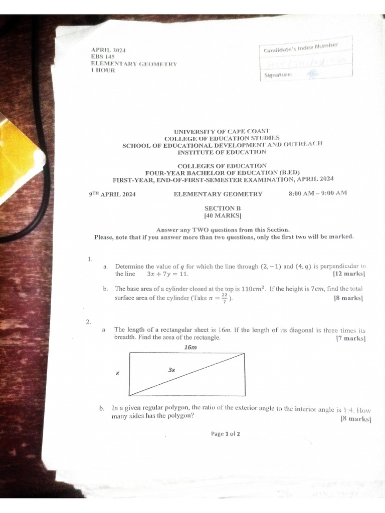 Elementry Geometry | PDF