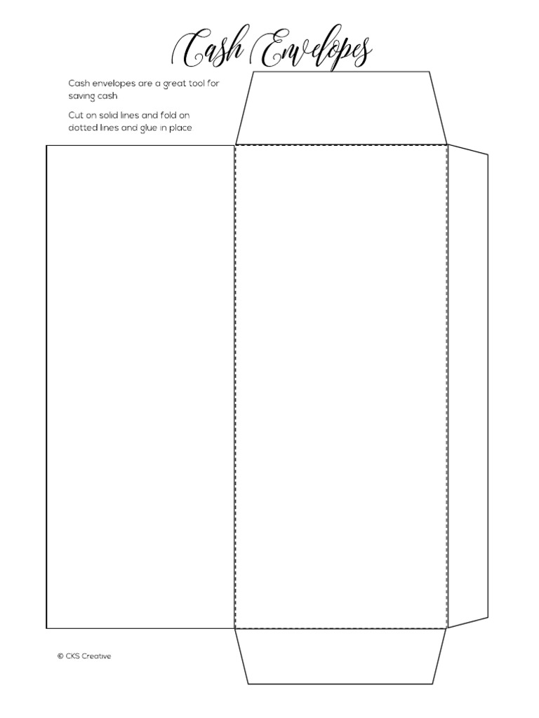 CashEnvelope Plain Printable | PDF