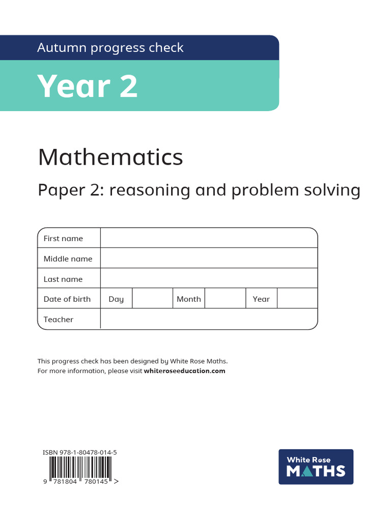 Year 2 Autumn Paper 2 Reasoning 2022 | PDF | Shape | Geometry