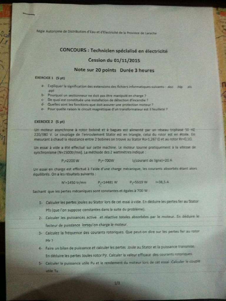 Exemple Concour Radeel 2 | PDF