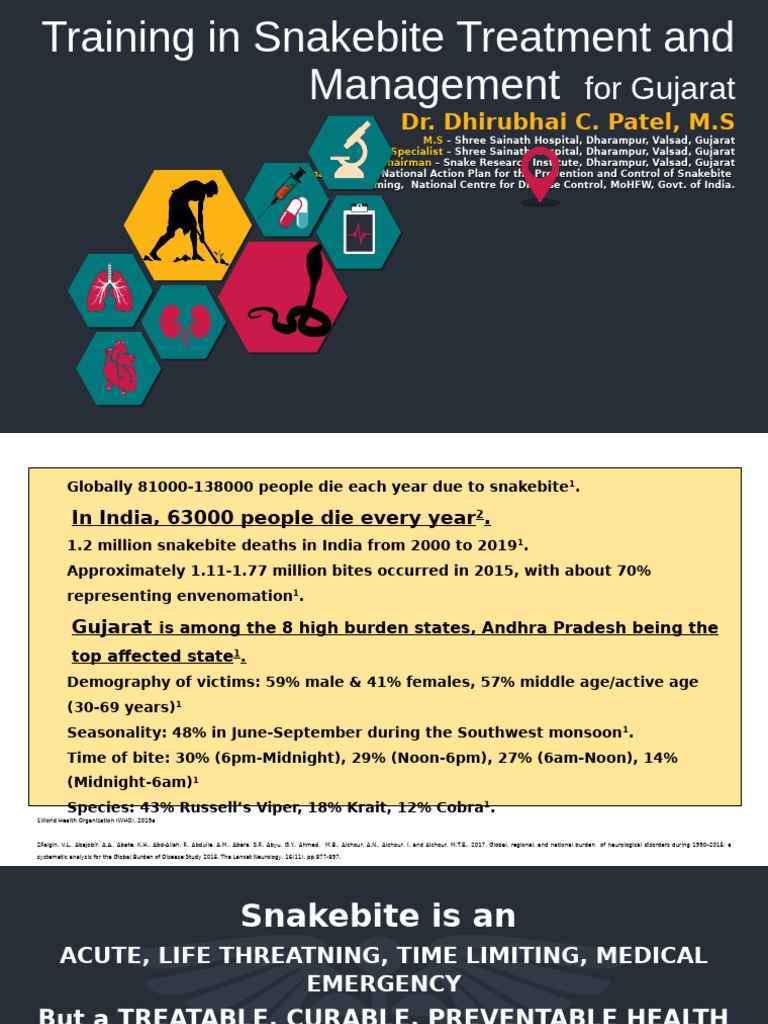 Snakebite Treatment Management | PDF | Snake | Medical Specialties