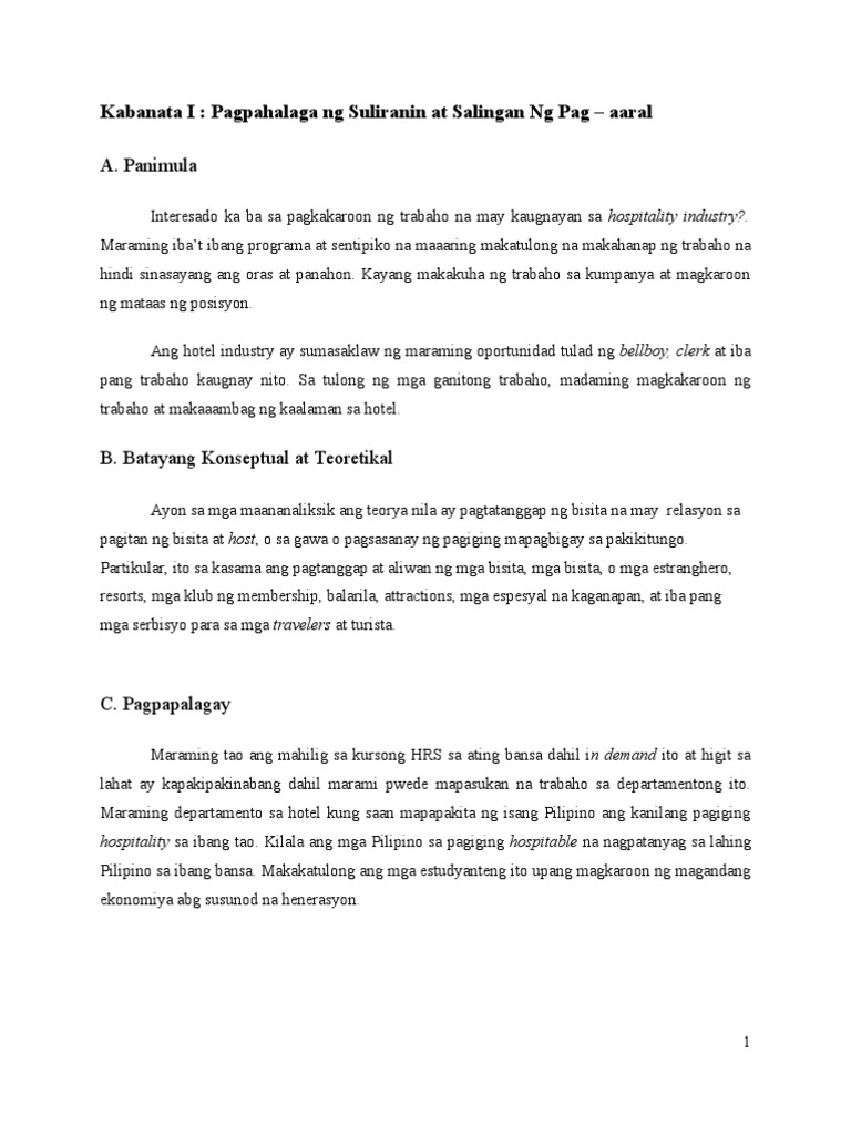 Filipino Research Paper 2 | PDF
