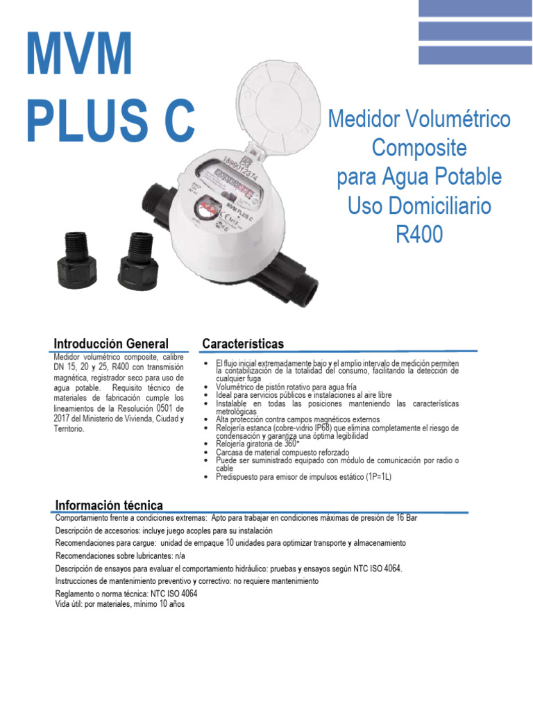 Medidor Volumetrico MVM Composite | PDF