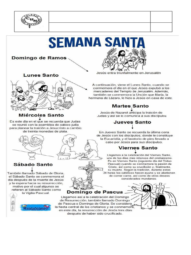 Actividad Semana Santa | PDF