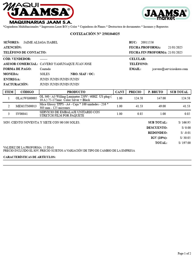 Cotización - 2025-01-21T160131.838 (3) | PDF | Bancario | Economias