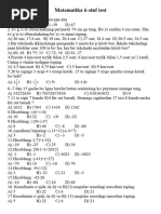 Matematika Test 2sinf | PDF