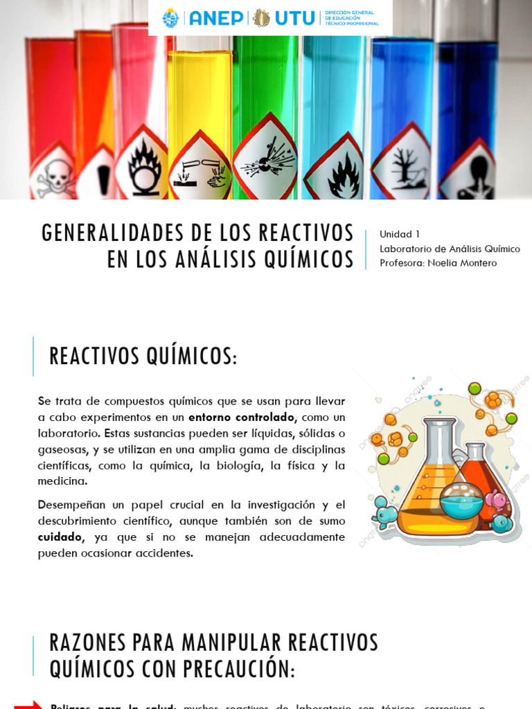 Teorico 4 - Generalidades de los Reactivos en el AQ | PDF | Redox ...
