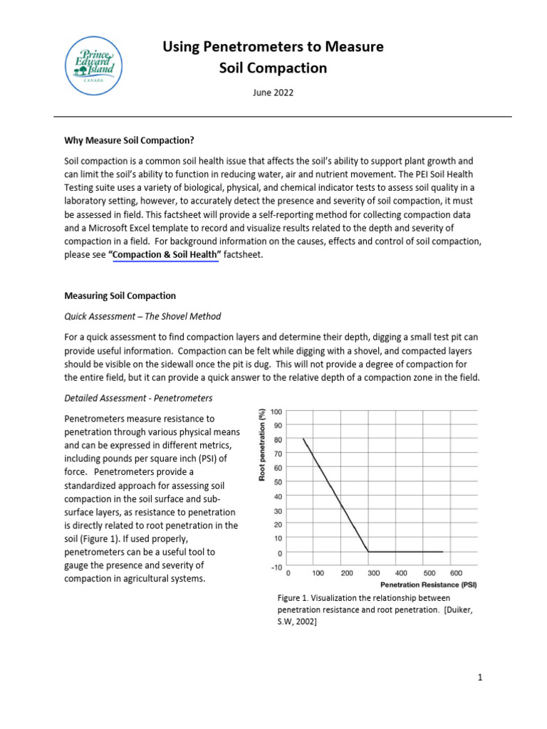 Af Using Penetrometers To Measure Soil Compaction | PDF | Soil | Earth ...