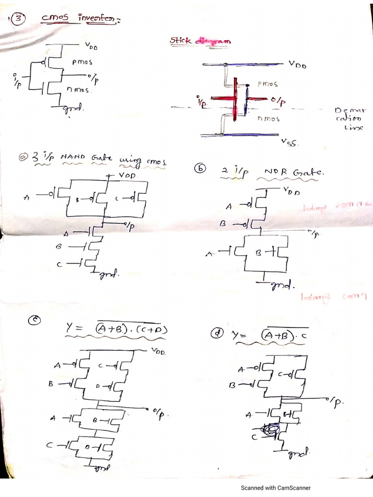 VLSI Pdf1 Stick Diagrams | PDF