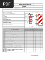 Formato Inspeccion de Extintores | PDF