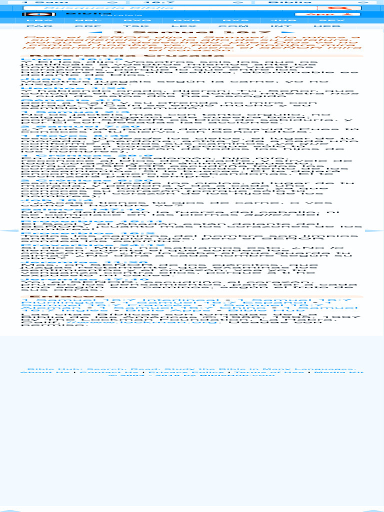 1 Samuel 167 Referencia Cruzada | PDF | Textos Religiosos | 1st ...