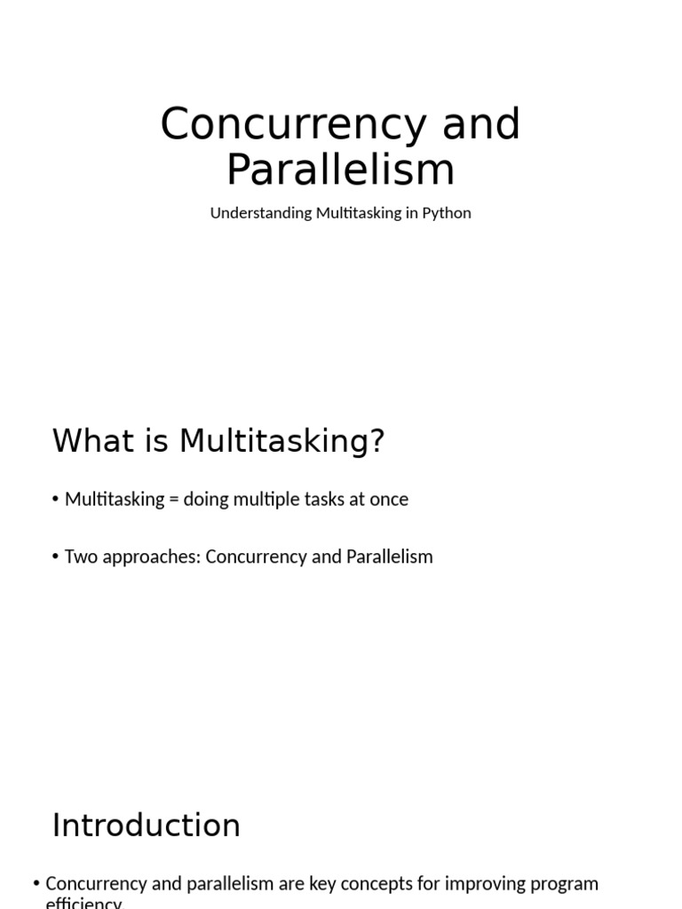 Concurrency and Parallelism | PDF | Process (Computing) | Thread (Computing)