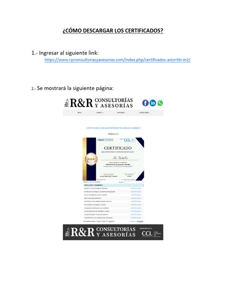 Guia Descarga de Certificados | PDF