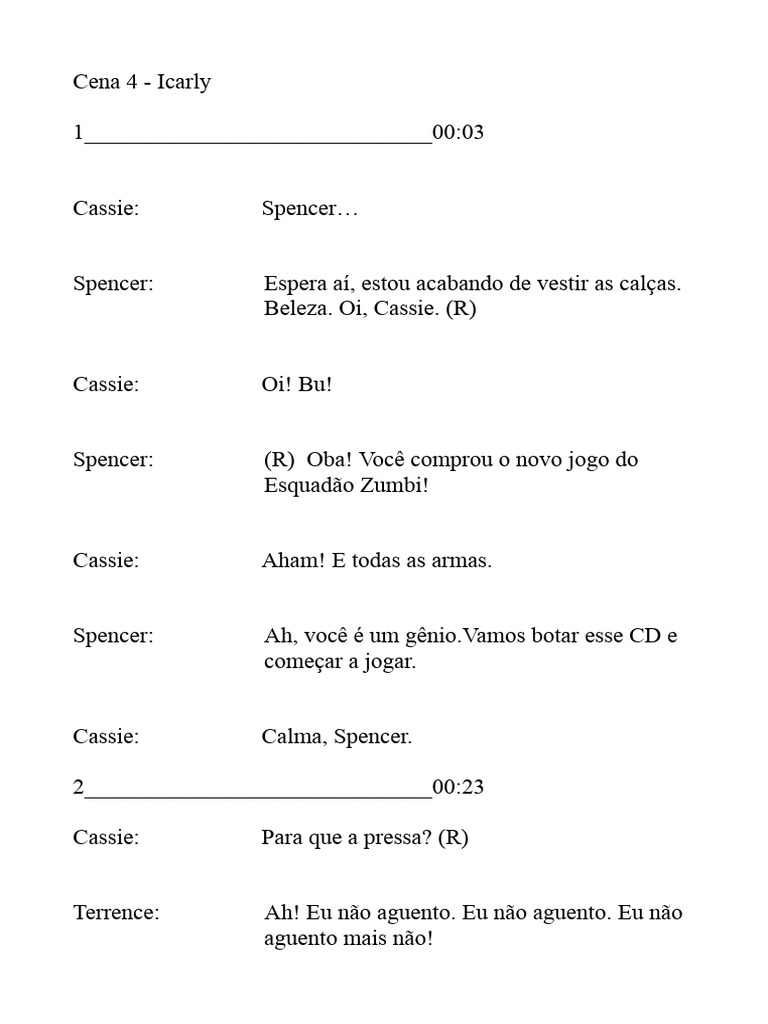 Cena 4 - Icarly.docx | PDF