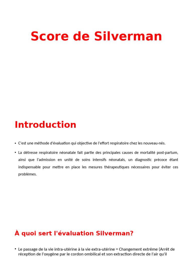 Score de Silverman | PDF