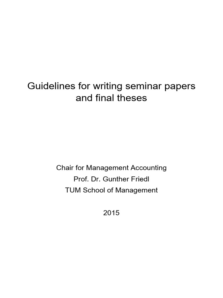 Guidelines For Writing Scientific Papers PDF | PDF | Citation | Thesis