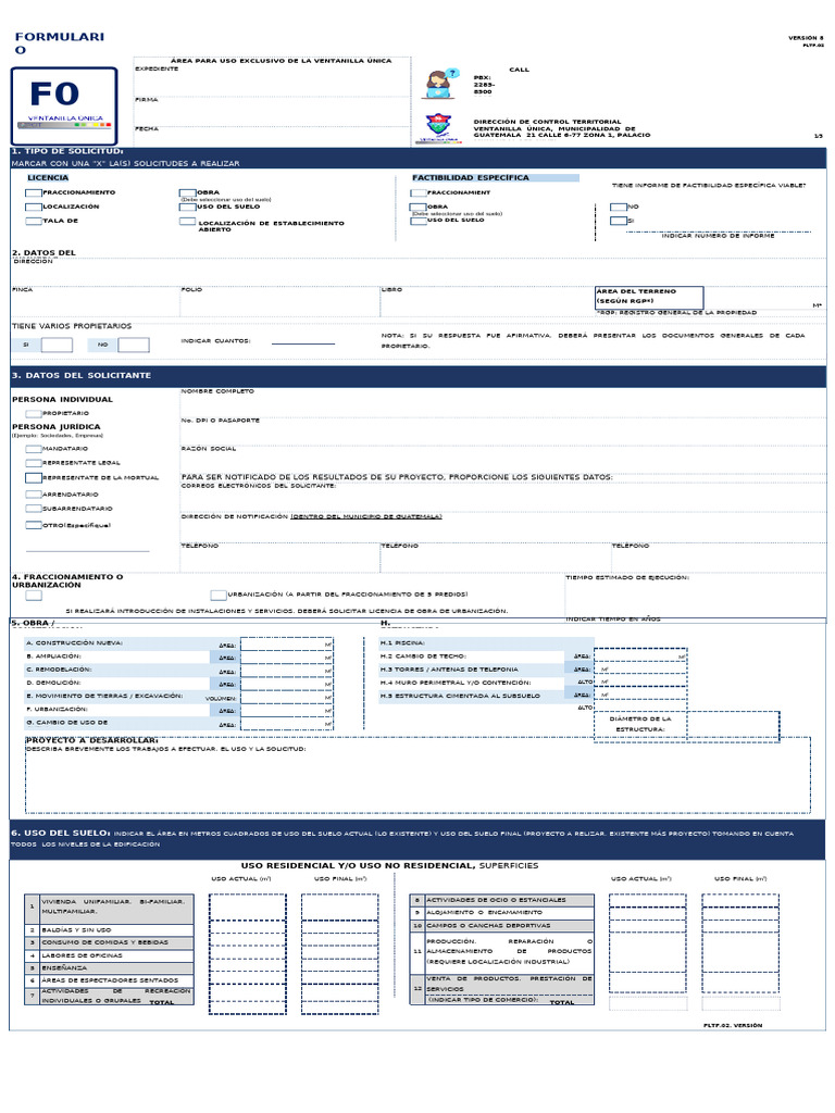 Formulario F02 | PDF | Propiedad | Residuos