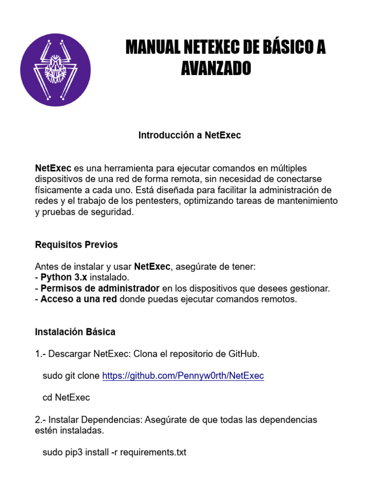 Manual Netexec de Basico A Avanzado | PDF | Autenticación | Lenguaje de ...