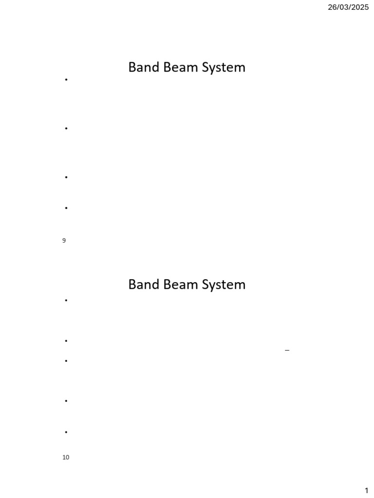 Band Beam System | PDF