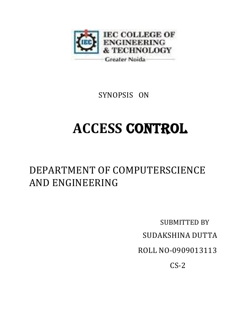 Access Control in Computer Science | PDF