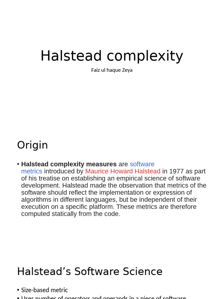 Halstead Complexity 24032024 070911am | PDF | Computer Programming ...
