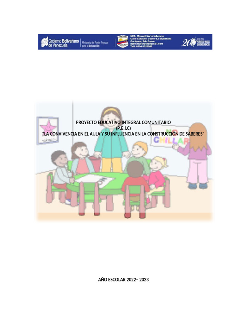 PEIC Escolar | PDF | Educación de la primera infancia | Inclusión ...