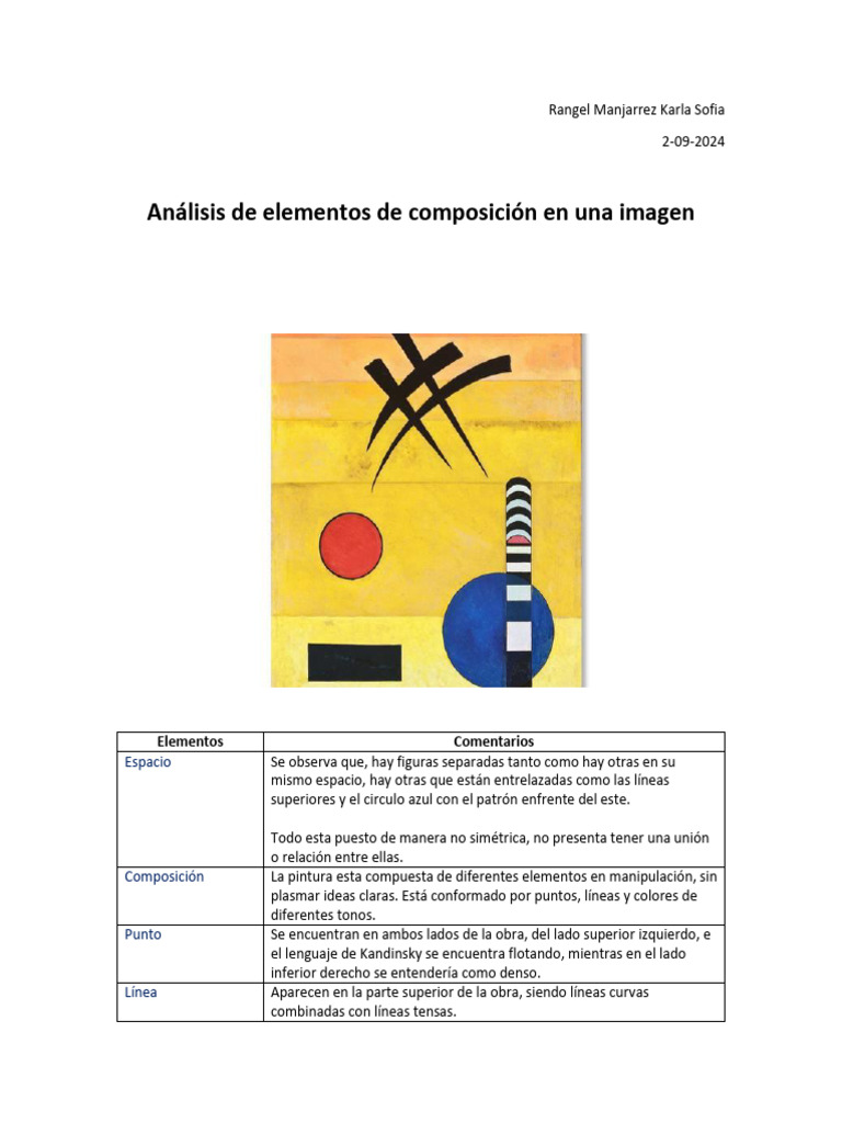 Analisis Kandinsky | PDF | Wassily Kandinsky | Geometría