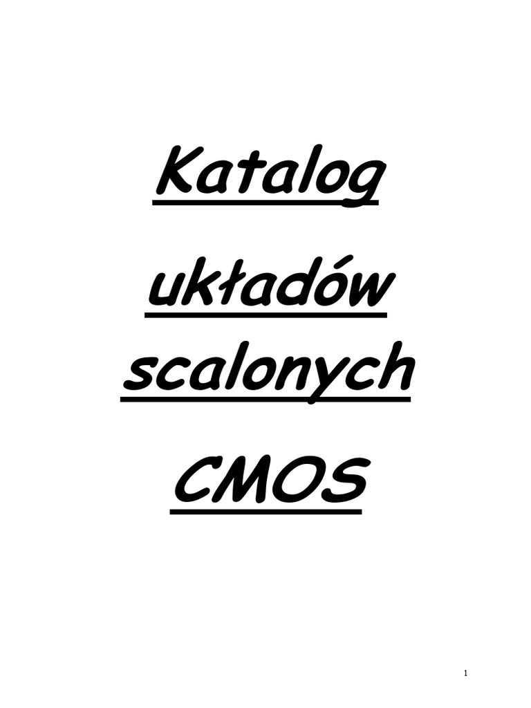 Katalog CMOS | PDF